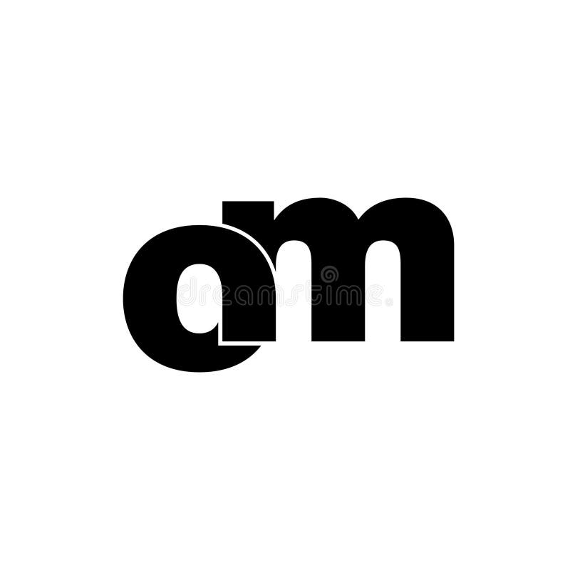 Lettre Om Logo Monogramme Simple. Illustration de Vecteur - Illustration du industrie, initiale ...