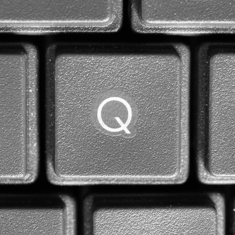 Lettre Q Sur Le Clavier De L'ordinateur Image stock - Image du écriture ...