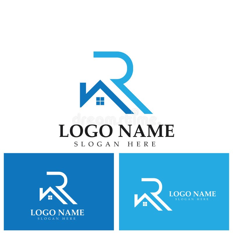 Lettre R Et Logo Du Toit Vectoriel. Illustration de Vecteur ...