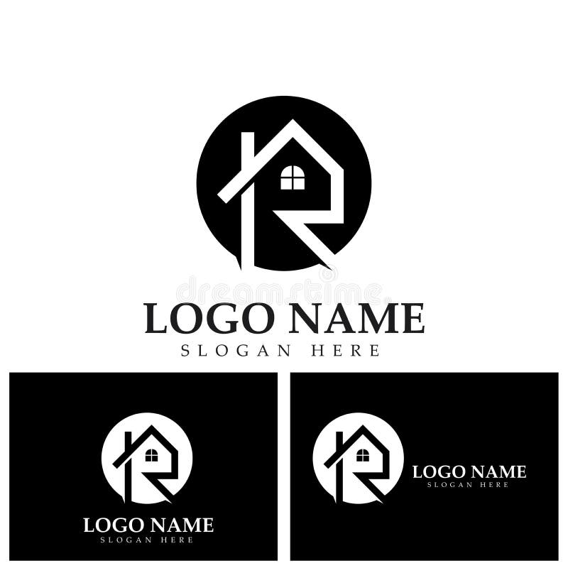 Lettre R Et Logo Du Toit Vectoriel. Illustration de Vecteur ...