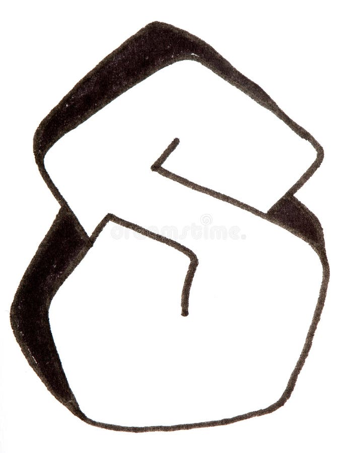 Lettre S, Alphabet Dans Le Style De Graffiti Photo stock - Image du ...