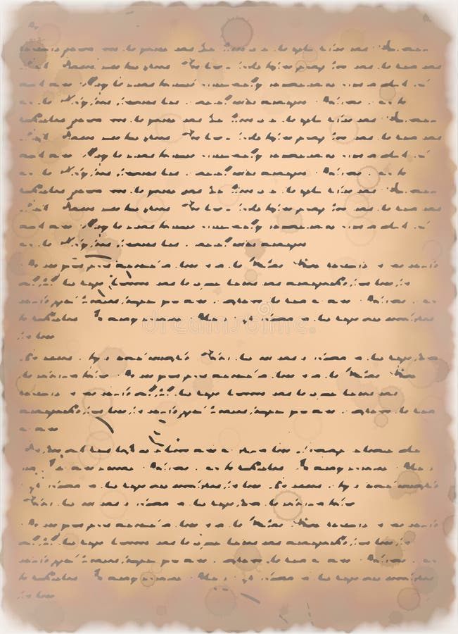 Lettre sur le parchemin illustration stock. Illustration of nature ...