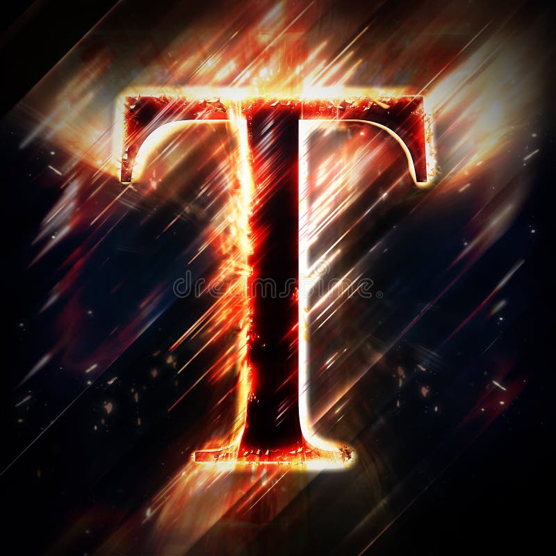 Lettre t rouge illustration stock. Illustration du conceptuel - 193498893