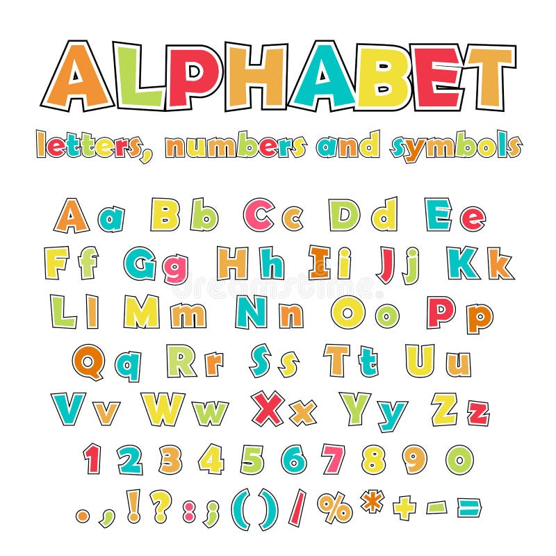 Lettres D'alphabet, Majuscules Et Minuscules Anglaises Illustration de ...