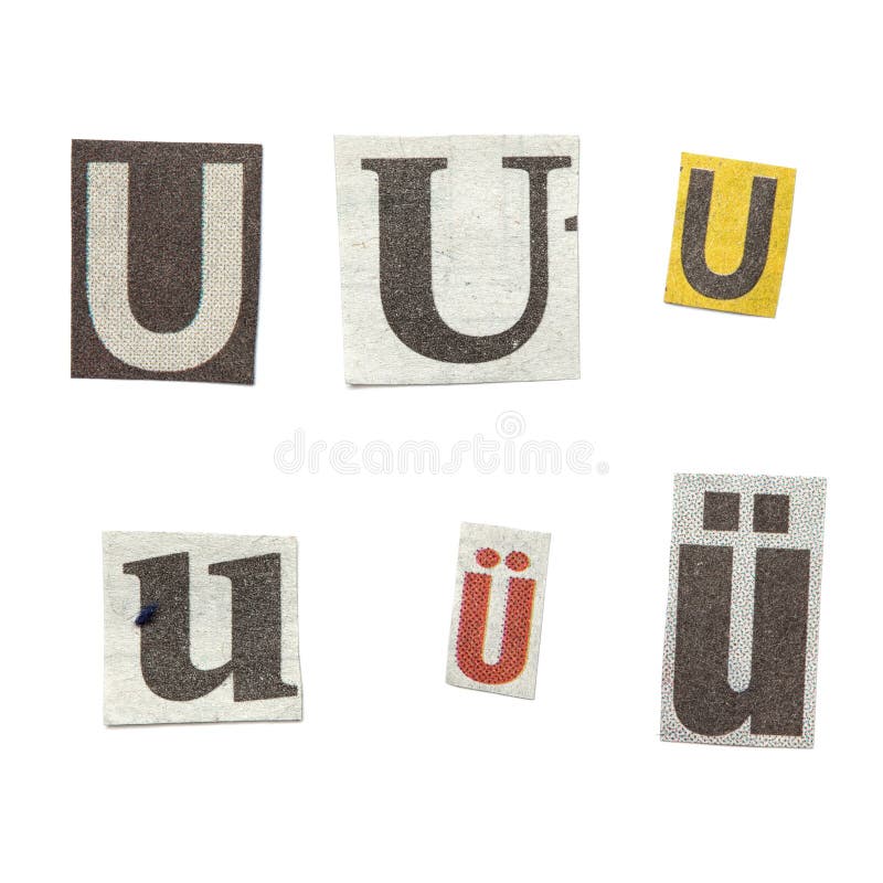 Lettres de journal image stock. Image du isolement, objets - 29595049