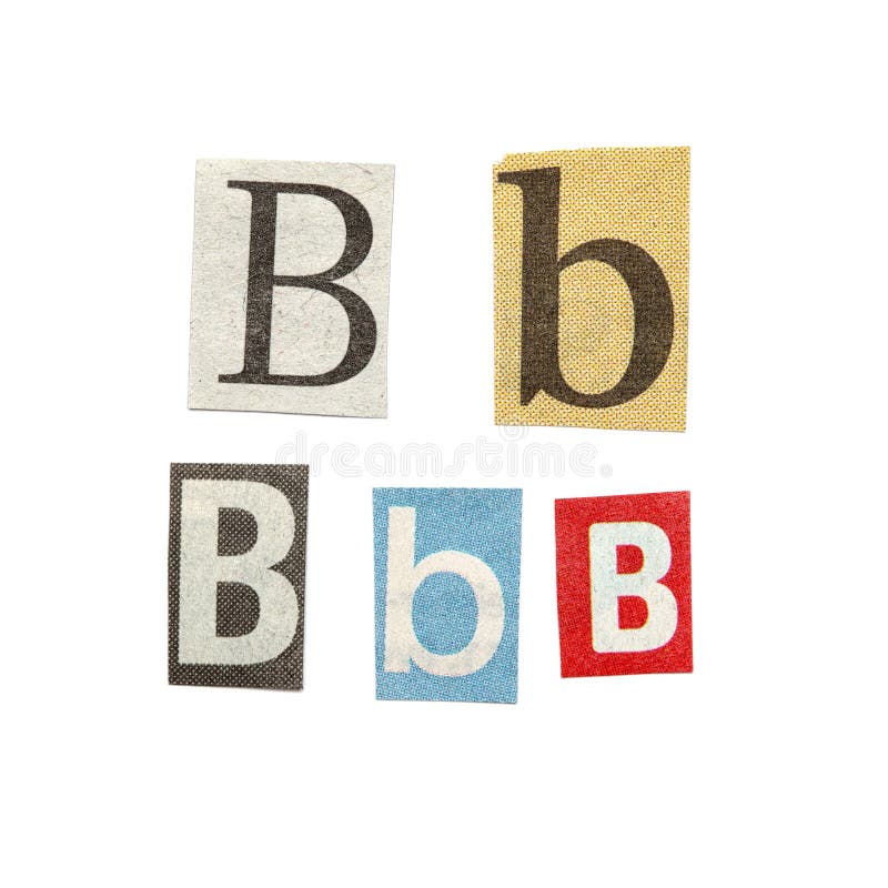 Lettres de journal image stock. Image du isolement, objets - 29595049