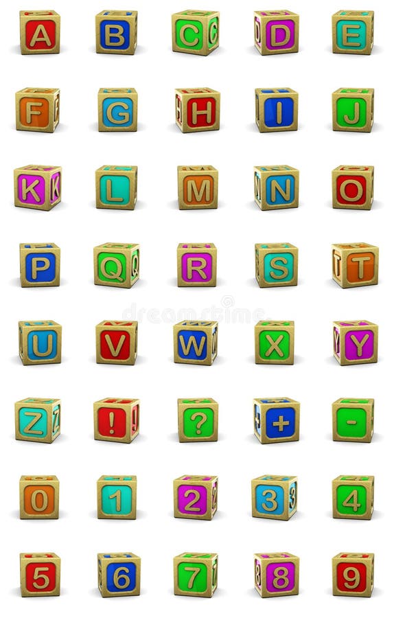 Cubes Avec Les Lettres a, B, Icône De C, Style Plat Illustration de ...