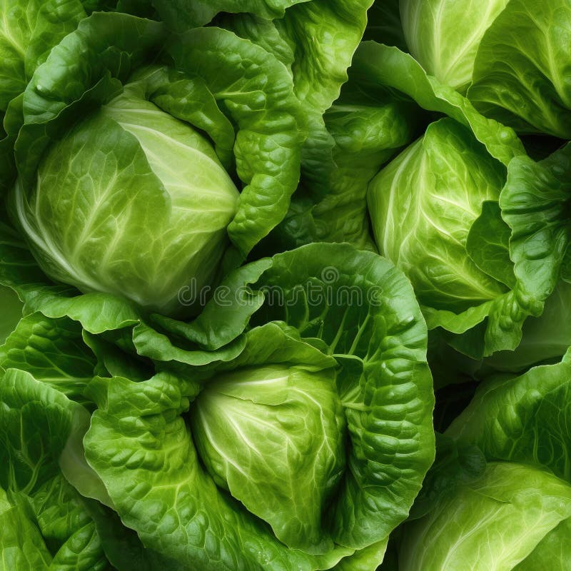 Lettuce Pattern Ultra Realistic Stock Illustration - Illustration of ...