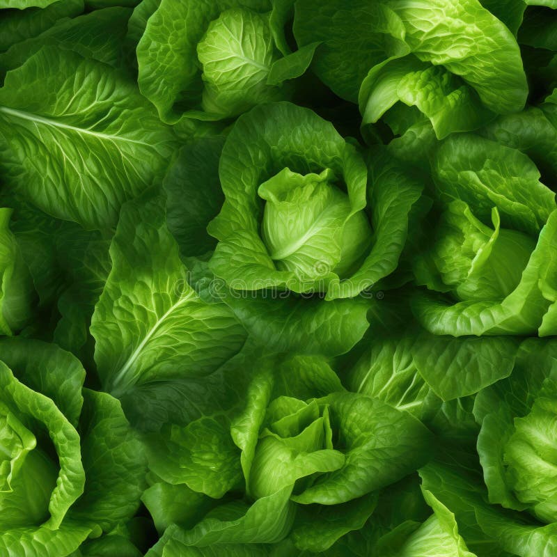 Lettuce Pattern Ultra Realistic Stock Illustration - Illustration of ...