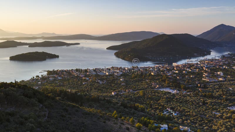 Leucade photo stock. Image du grèce, sunrise, matin - 101994512