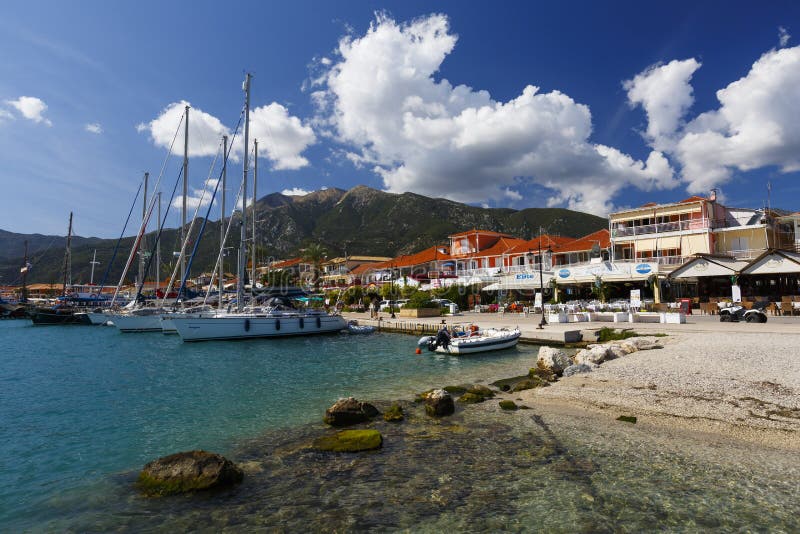 Leucade photographie éditorial. Image du rivage, voile - 102404527