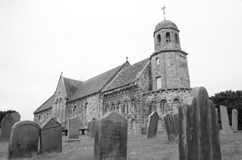 Leuchars Church stock photo. Image of religion, graveyard - 74773830