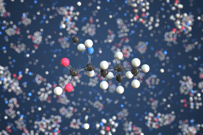 Leucine L- Leucine, Leu, L Molecule. it is Essential Amino Acid. Sheet ...