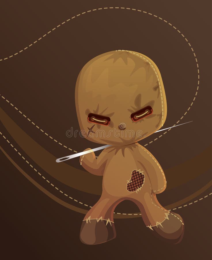 Leuk Eng Monster vector illustratie. Illustration of naald - 33589885