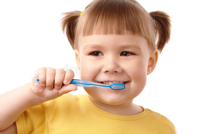 Leuk Kind Met Tandenborstel Stock Foto - Image of gezond, kaukasisch ...