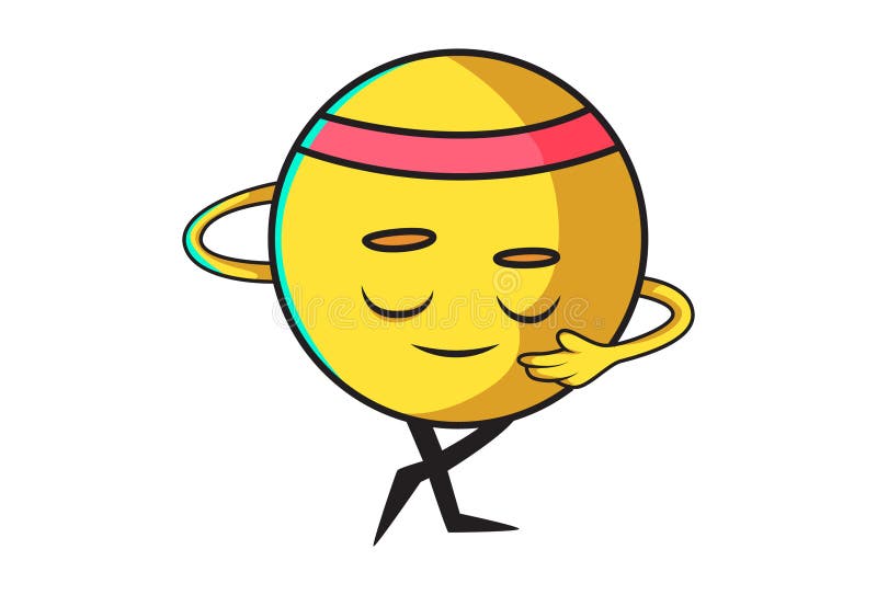 Leuke Bal Emoji stock illustratie. Illustration of spelen - 90087178