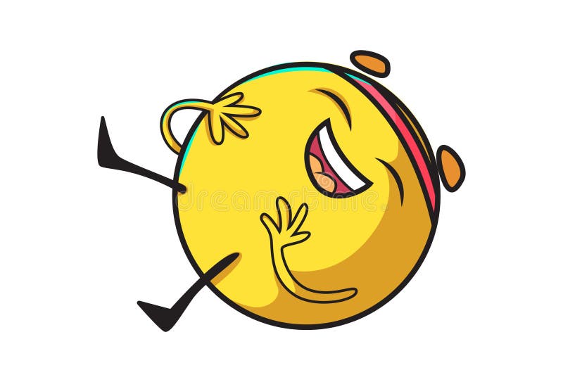 Leuke Bal Emoji stock illustratie. Illustration of achtergrond - 90087252