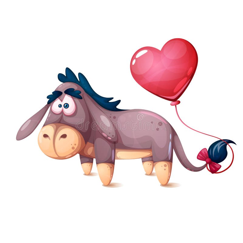 Gekke Ezel, Illustratie, Vector Vector Illustratie - Illustration of ...