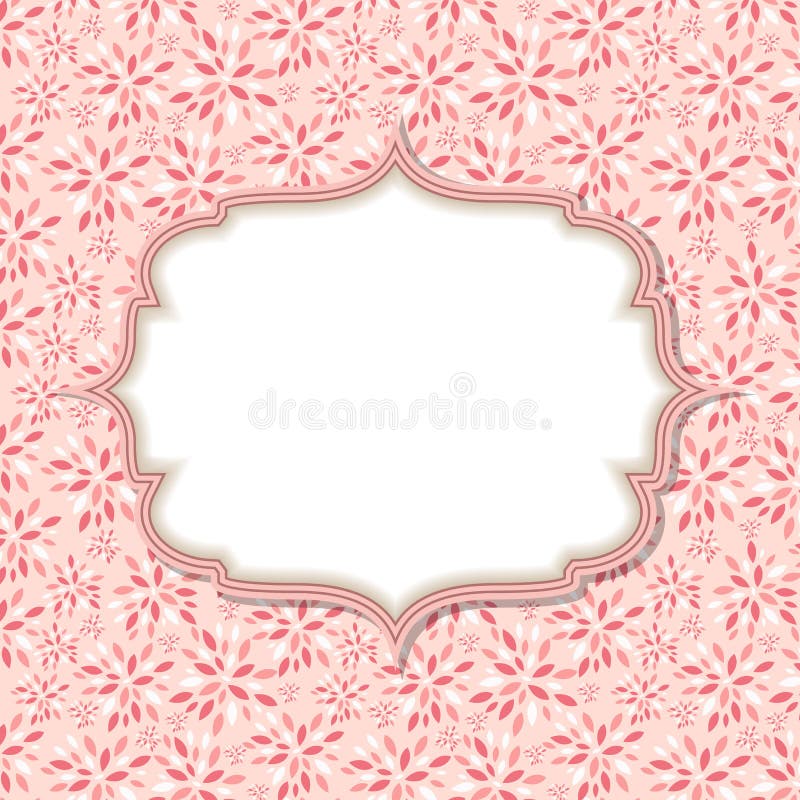 Leuke Roze Kader Vectorillustratie Vector Illustratie - Illustration of ...