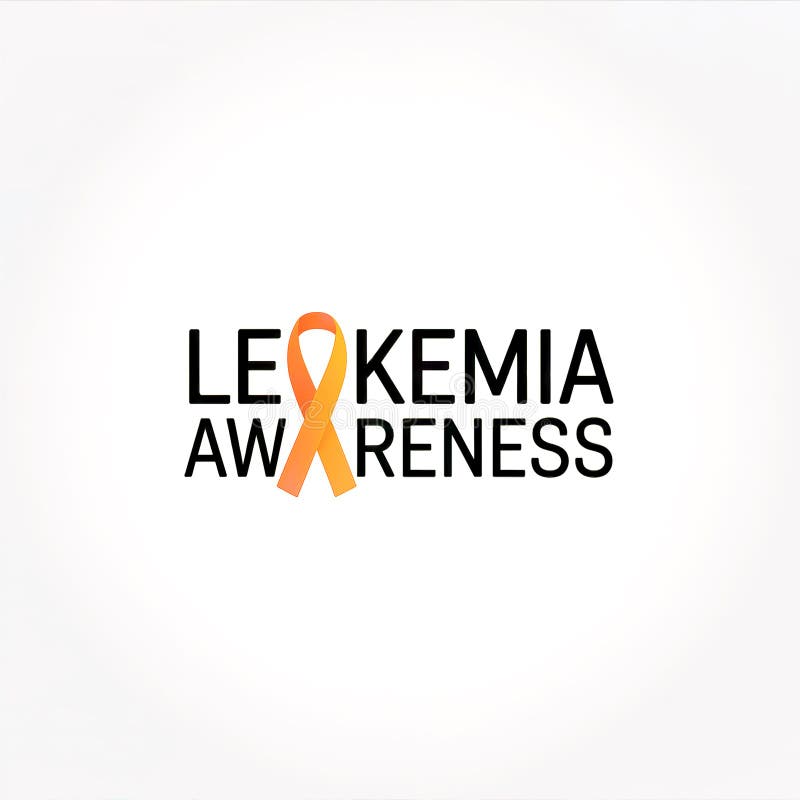 Leukemia Awareness Ribbon Graphic Design Stock Illustration ...