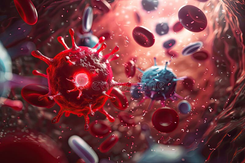 Leukocytes, Aggressive Immune Response with Leukocytes Destroying ...