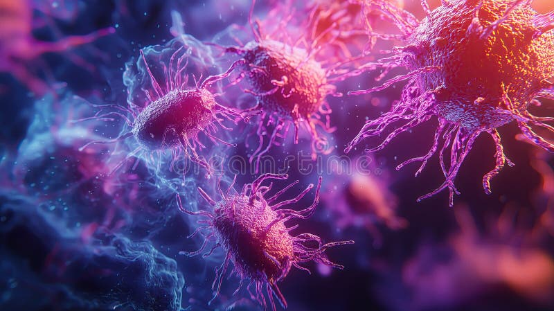 Leukocytes Attacking Bacteria – High Detail Microscopic Immune Response ...