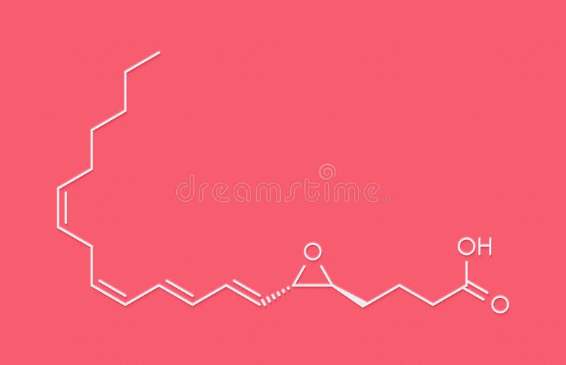 Leukotriene A4 LTA4 Molecule. Skeletal Formula Stock Vector ...