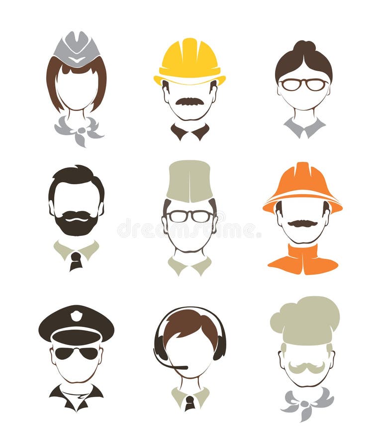 Leute Der Verschiedenen Berufe Vektor Abbildung - Illustration von ...