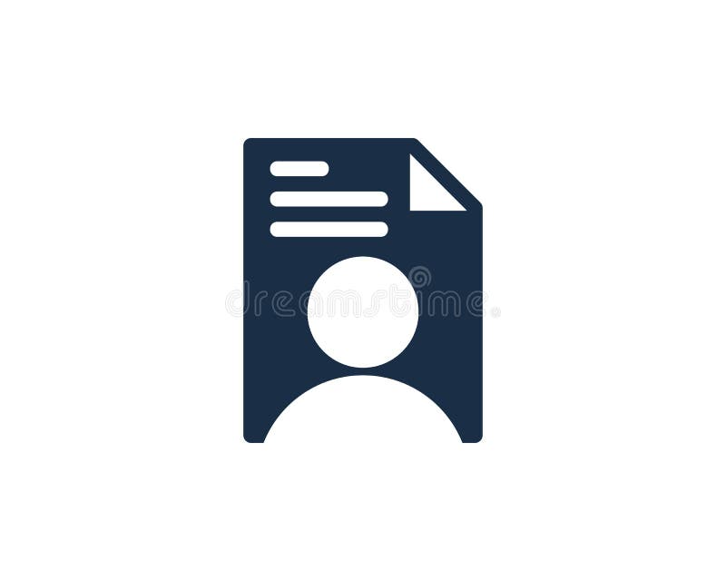 Leute-Dokumenten-Ikone Logo Design Element Vektor Abbildung ...