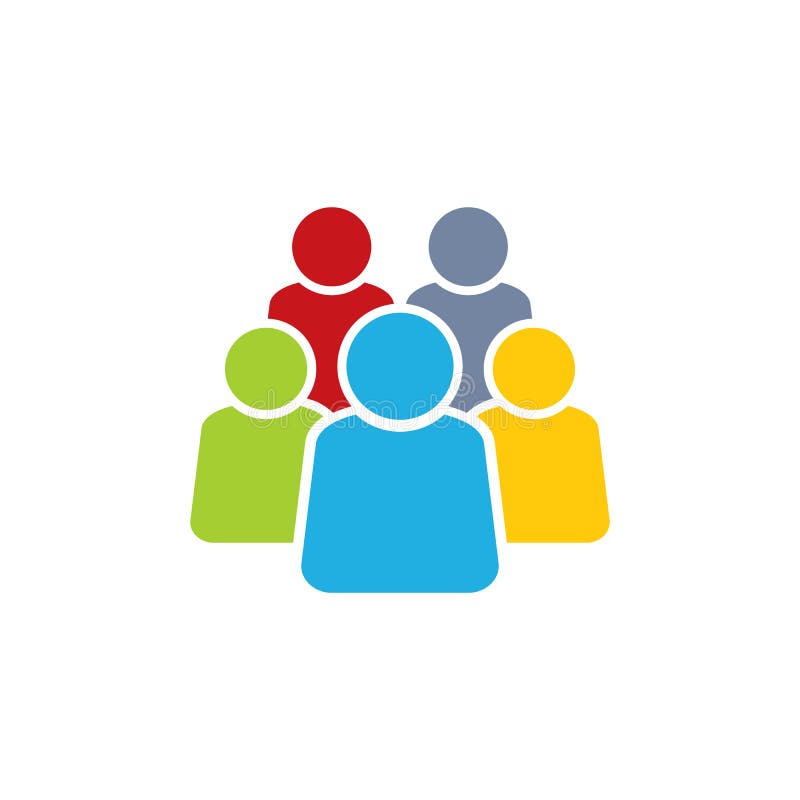 Gruppen-Leute Logo Icon Design Vektor Abbildung - Illustration von ...