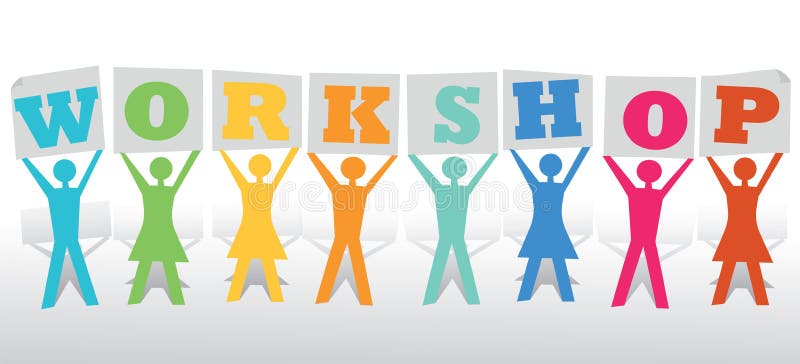 Werkstatt-Leute-Gruppe, Welche Die Ideen-Unterhaltung Bespricht Stock Abbildung - Illustration ...