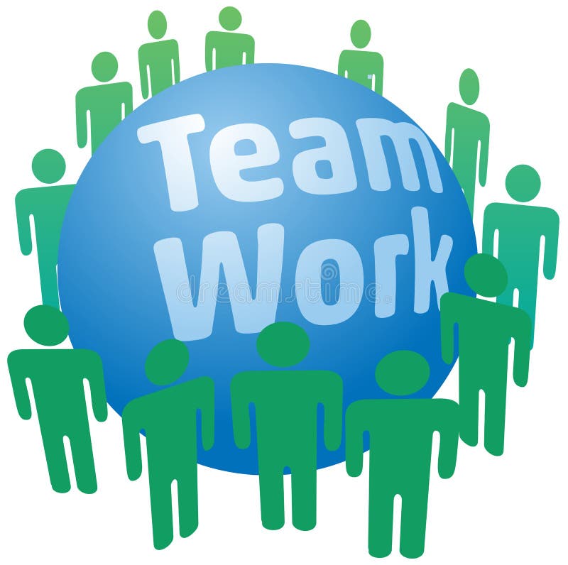 Leutearbeit Im Teamwork-Team Vektor Abbildung - Illustration von ...