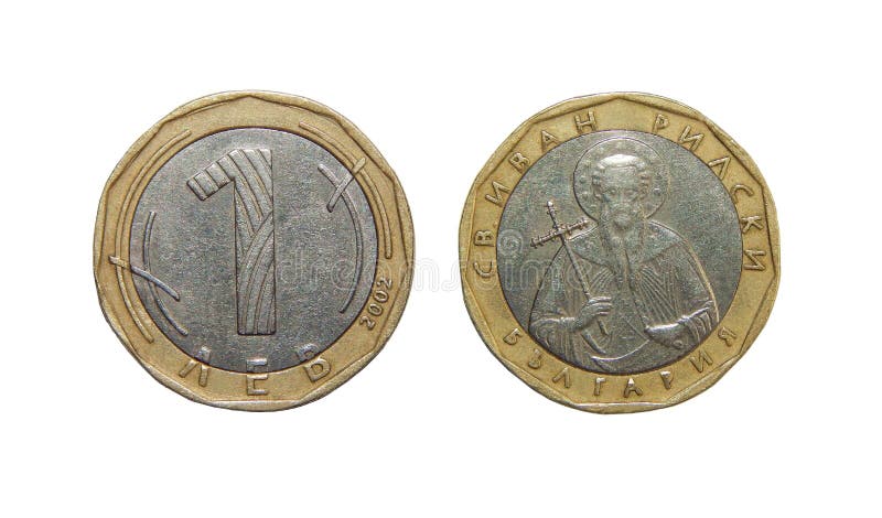 Moneda búlgara del lev imagen de archivo. Imagen de búlgara - 68386125