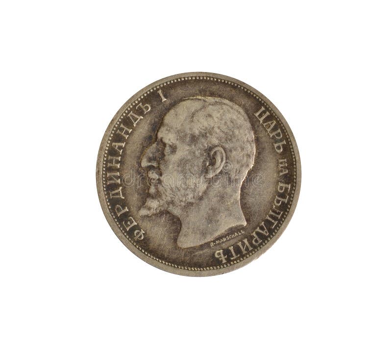 1 Lev Coin Made by Bulgaria in 1913 Stock Photo - Image of white ...