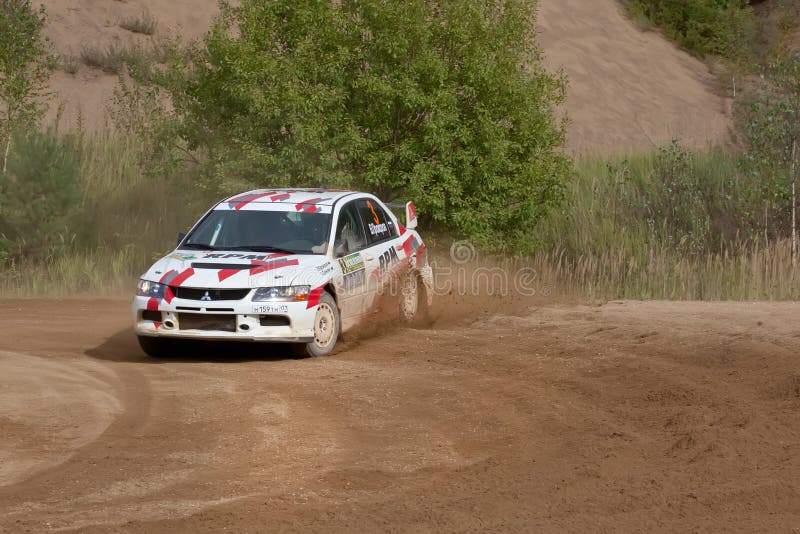Lev Stickiy Drives a Mitsubishi Lancer Car Editorial Stock Photo ...