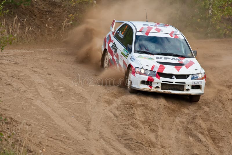Lev Stickiy Drives a Mitsubishi Lancer Editorial Stock Image - Image of ...