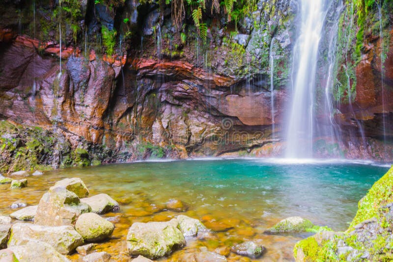 Levada Das 25 Fontes and Levada Do Risco Stock Photo - Image of ...