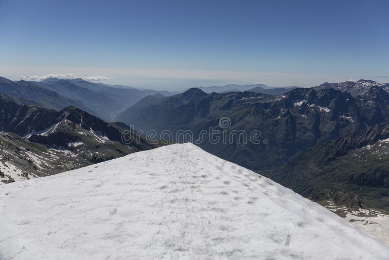 Levanna glaciar stock photo. Image of peak, path, wall - 87597754