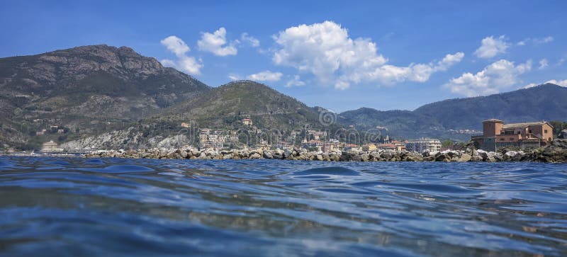 Levanto stock image. Image of panoramic, sestri, color - 53924183