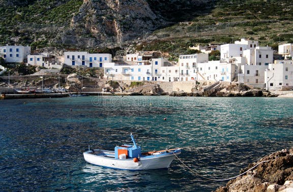 Levanzo stock image. Image of fishermen, mediterranean - 13610801