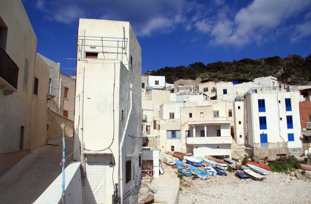Levanzo stock photo. Image of tourism, egadi, alley, tourist - 18319078
