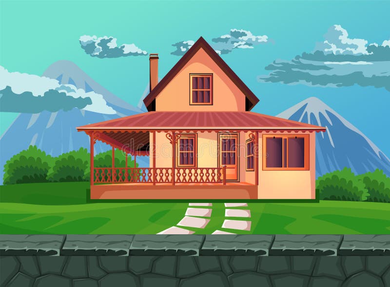 2d Village House Background Stock Illustrations – 285 2d Village House ...