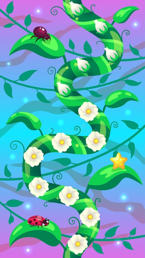 Level Background Vertical Scrolling User Interface Stock Vector ...