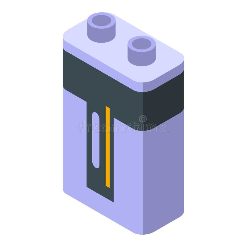 Level Battery Icon Isometric Vector. Charge Energy Stock Vector ...