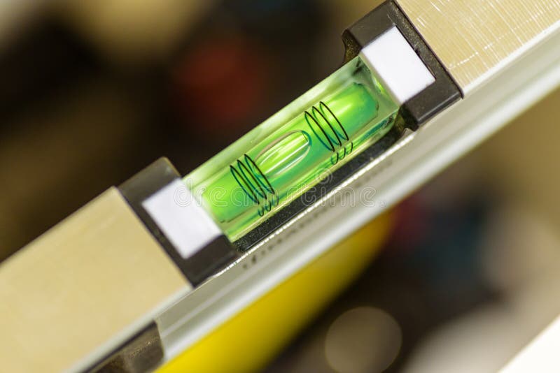 Level Bubble on Construction Site in England Uk Stock Photo - Image of ...