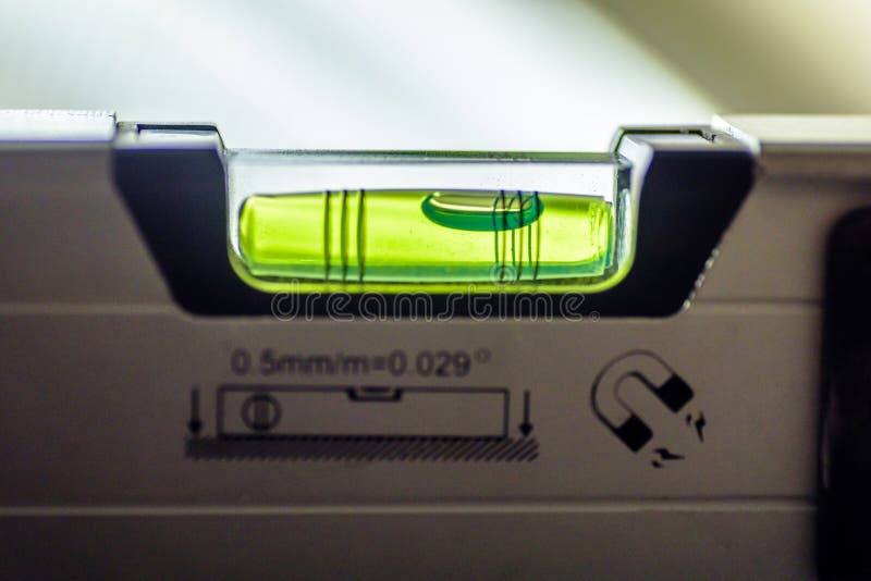 Level Bubble on Construction Site in England Uk Stock Image - Image of ...