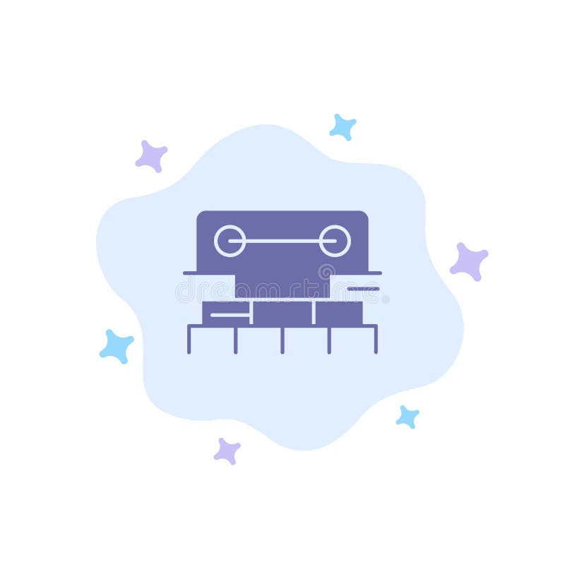 Level, Construction, Tool, Scale, Water Blue Icon on Abstract Cloud ...