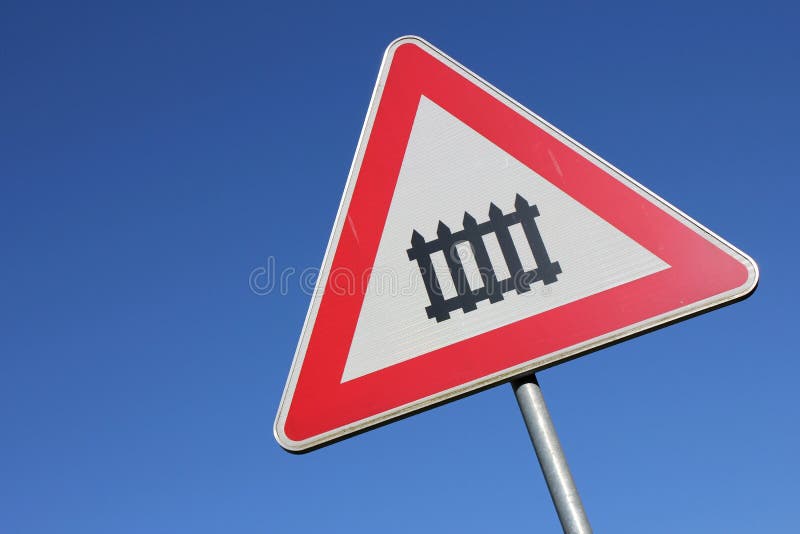 German Level Crossing Sign Stock Photos - Free & Royalty-Free Stock ...