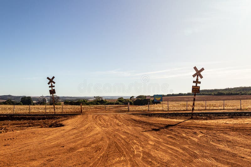 Level Crossing Warning Signal in Brazil. Stock Image - Image of ... Level Crossing Warning Signal in Brazil. Stock Image - Image of ...