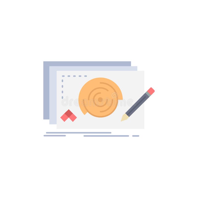 Level, Design, New, Complete, Game Flat Color Icon Vector Stock Vector ...